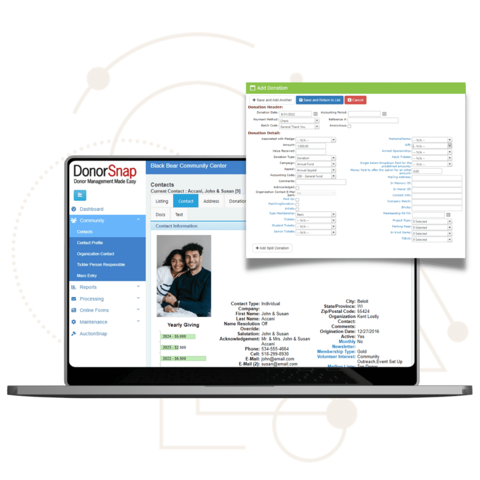 Donation Management - DonorSnap